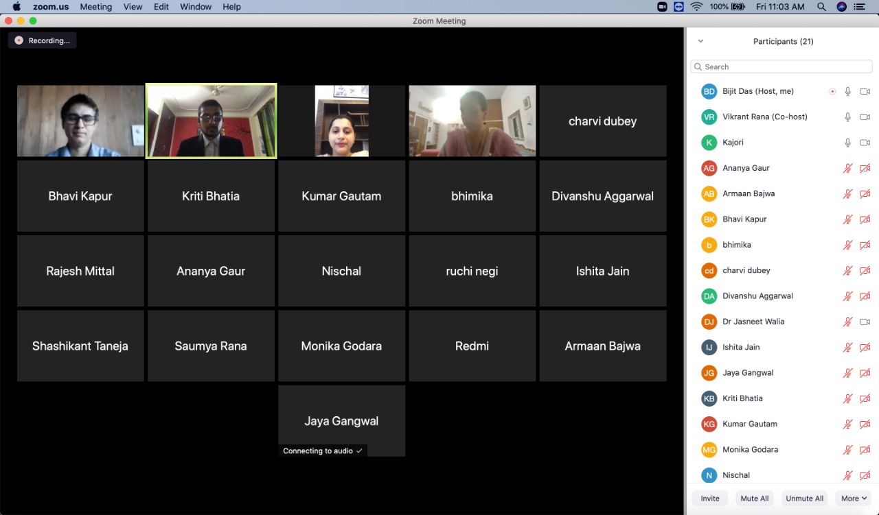 Webinars with team SS Rana and Co. - Vikrant Rana, Managing Partner