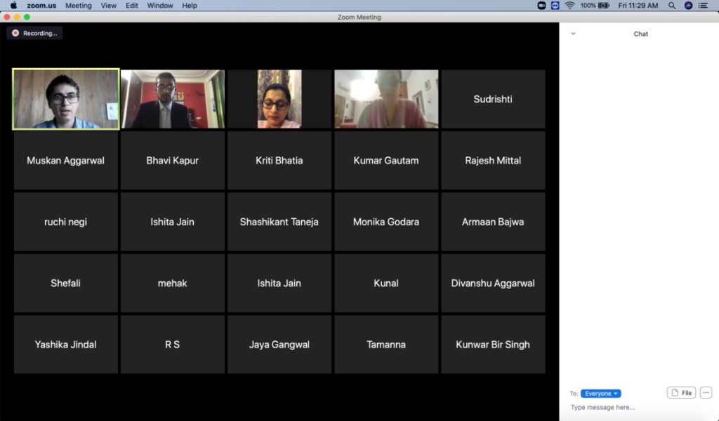 Webinars with team SS Rana and Co. - Vikrant Rana, Managing Partner